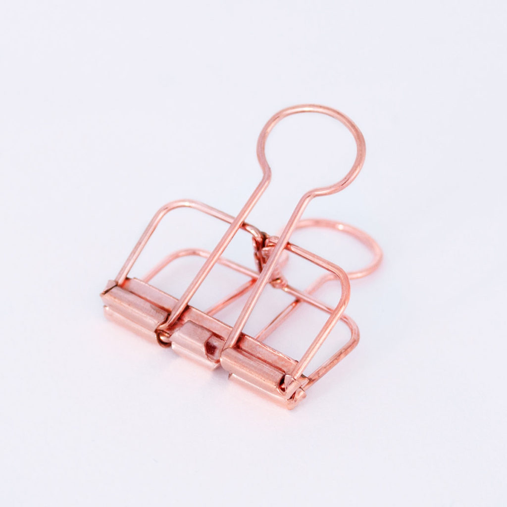 Six Black Teardrop Paper Clips • HOPSCOTCH