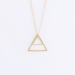 Double Triangle Necklace • HOPSCOTCH