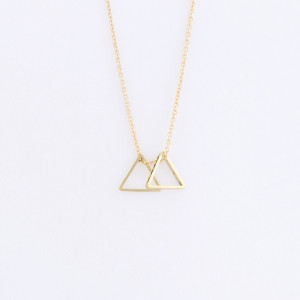 Double Triangle Necklace • HOPSCOTCH
