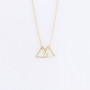 Double Triangle Necklace • HOPSCOTCH