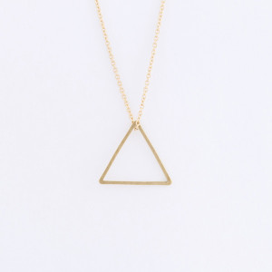 Double Triangle Necklace • HOPSCOTCH
