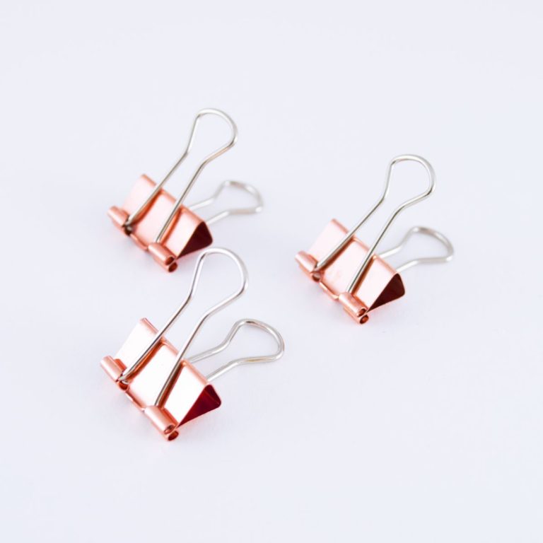 Rose Gold Binder Clips • HOPSCOTCH